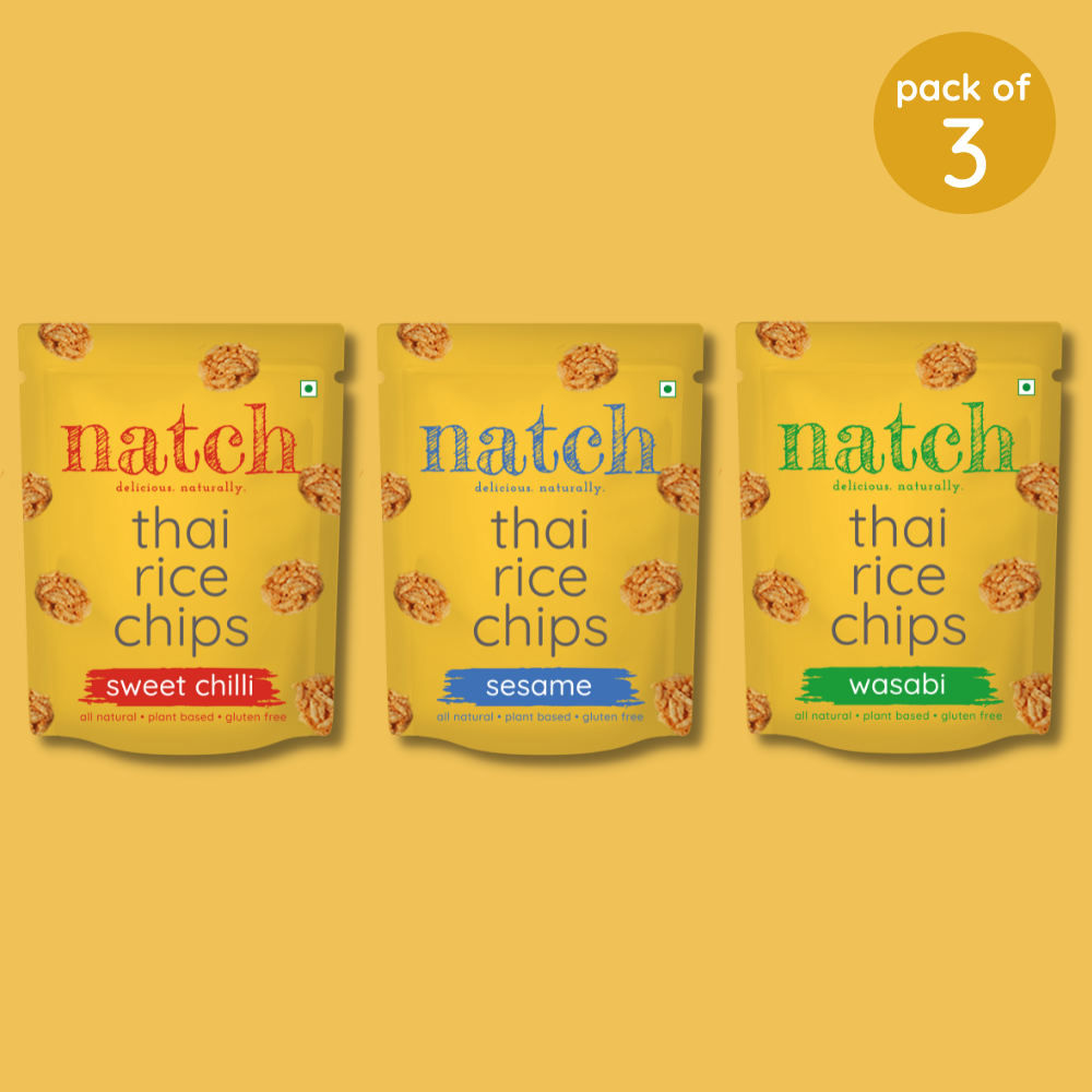 thai rice chips - variety pack (small pack of 3 - 25g) – natch