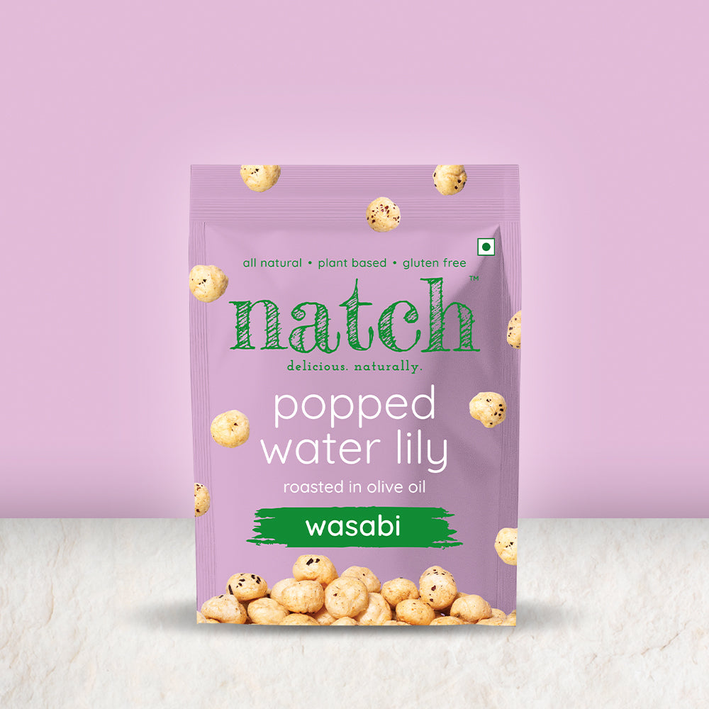 popped water lily - wasabi (45g pack) – Natch Snacks