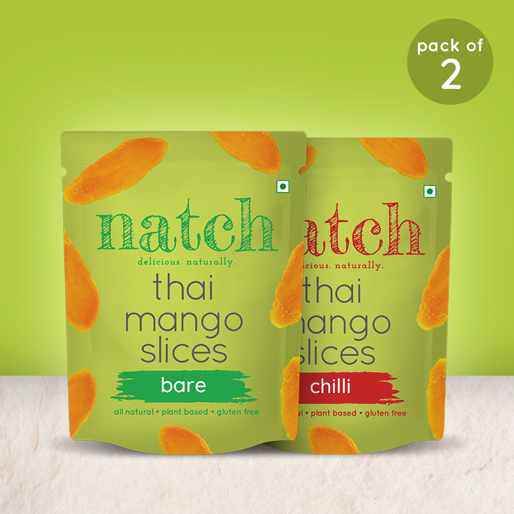 thai mango slices - variety pack (small pack of 2 - 60g) – natch