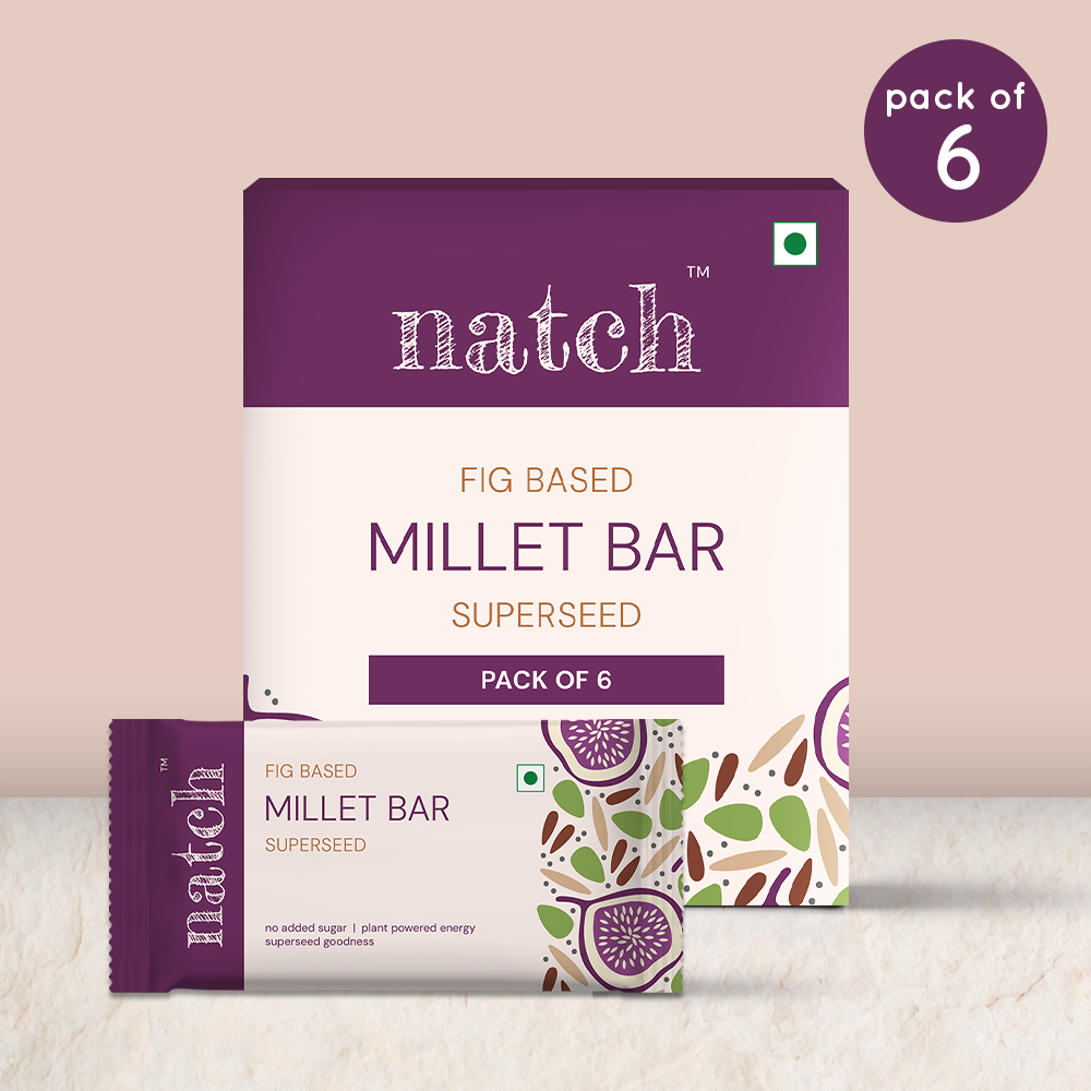millet bar - superseed (pack of 6 - 40g) – Natch Snacks
