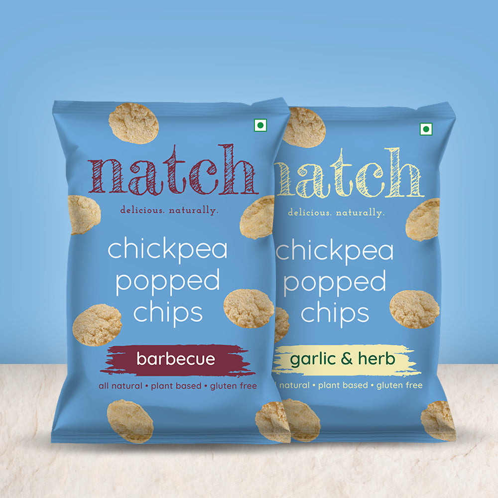 chickpea popped chips - variety pack (pack of 6 - 55g) – Natch Snacks