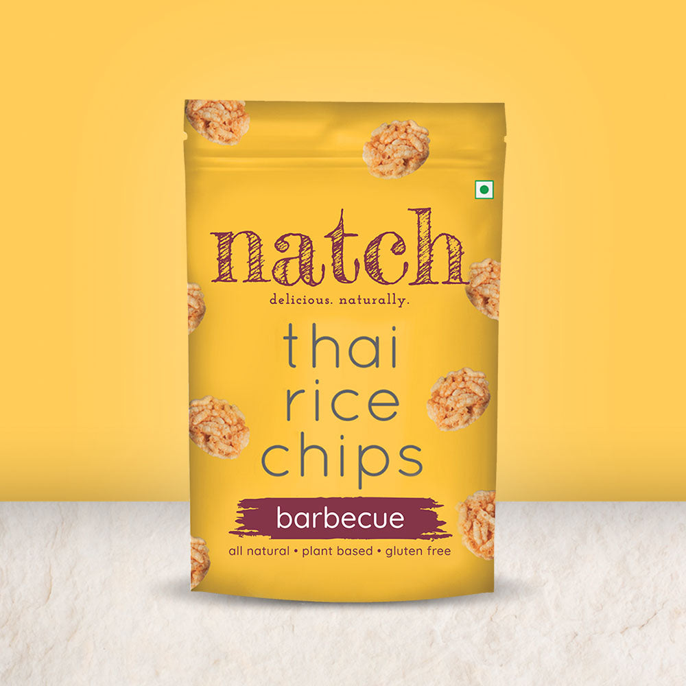 thai rice chips - barbecue (large pack - 100g) – Natch Snacks