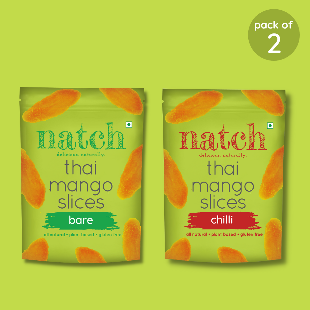 mango slices - variety pack (large pack of 2 - 150g) – natch