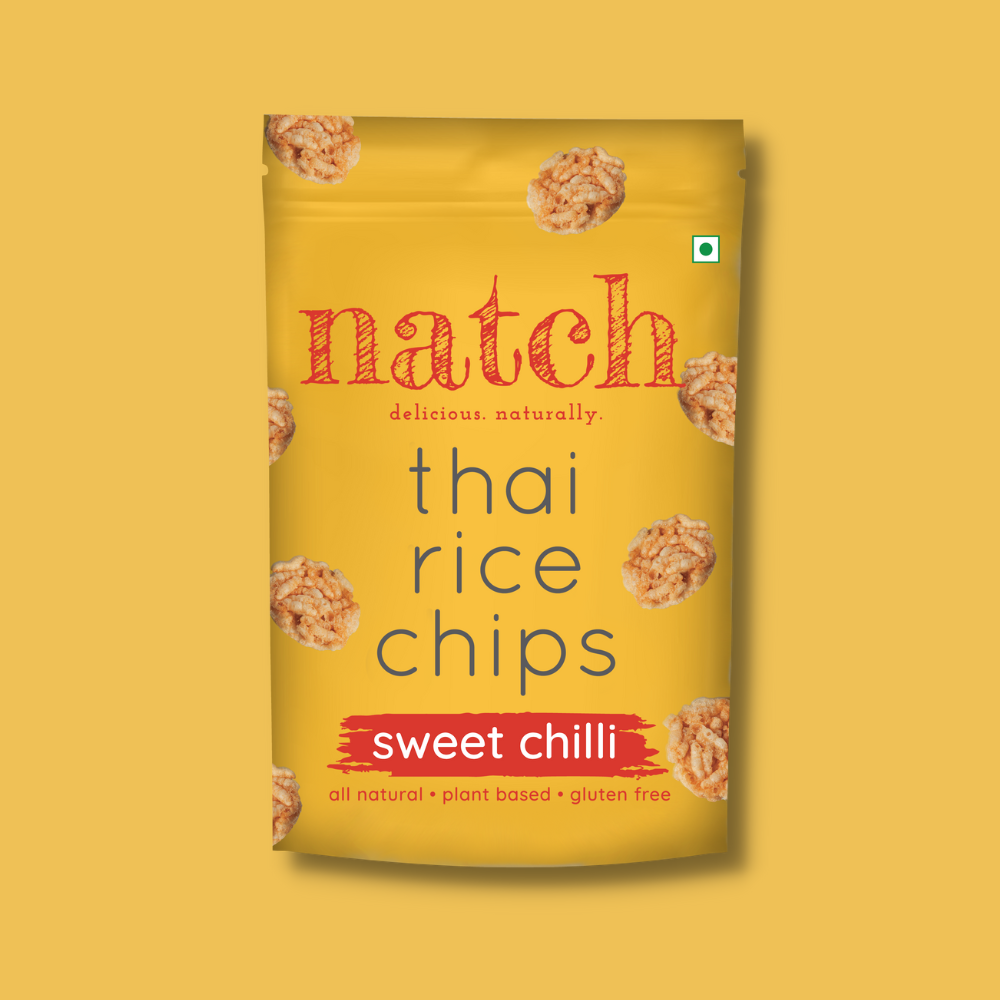 thai rice chips - sweet chilli (large pack 100g) – natch